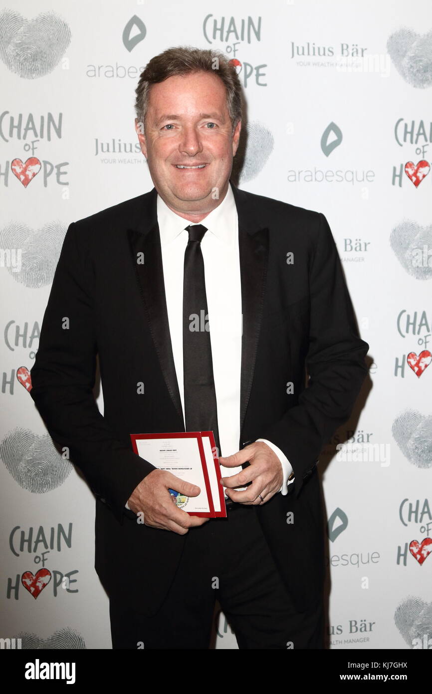 London, UK. Piers Morgan at the The Chain of Hope Ball at the Grosvenor ...
