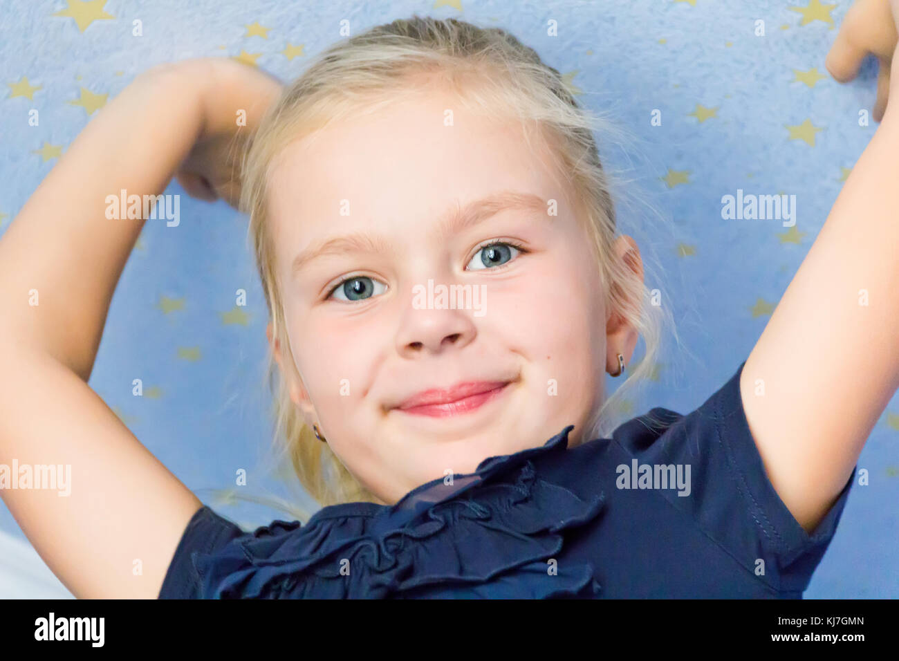 Cute girl seven years old hi-res stock photography and images - Alamy