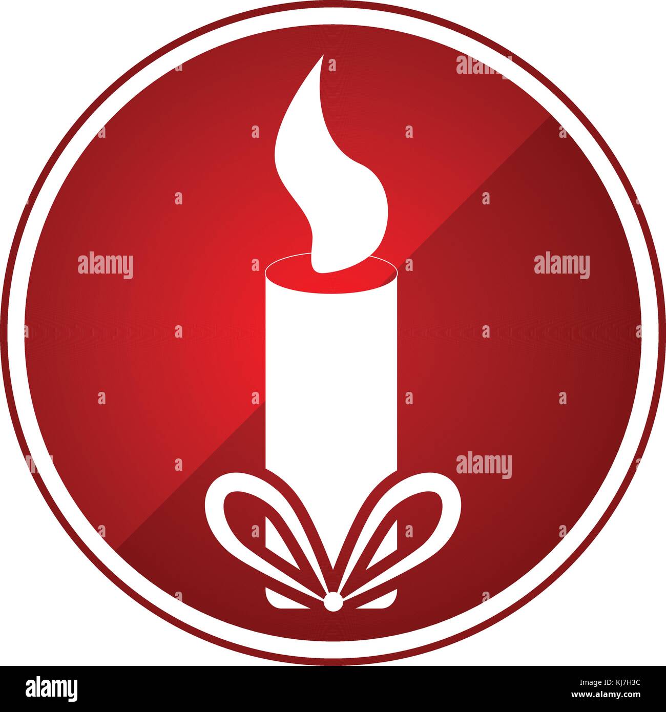 Christmas candle icon Stock Vector Image & Art - Alamy