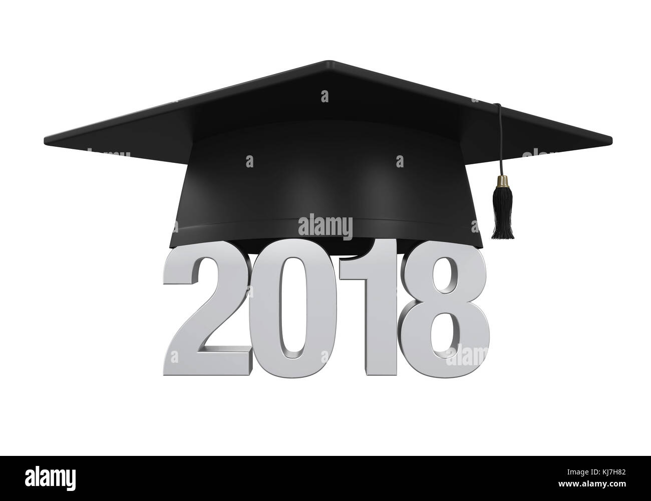 2018 Graduation Cap Isolated Stock Photo - Alamy