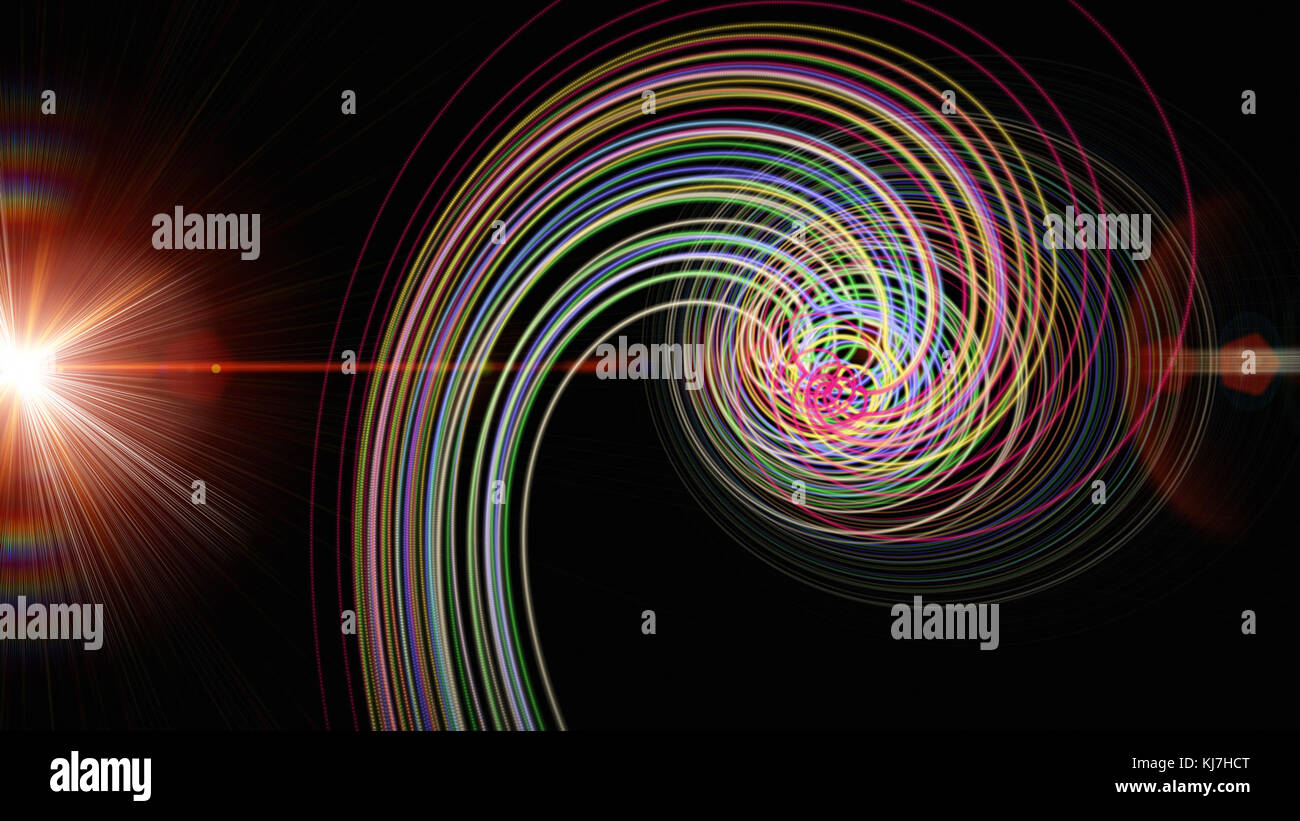 Futuristic particle background design illustration with lights Stock ...