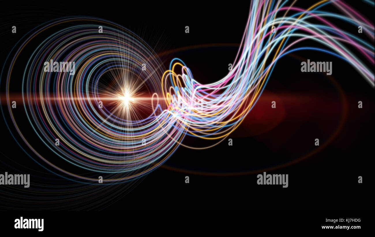 Futuristic particle background design illustration with lights Stock ...