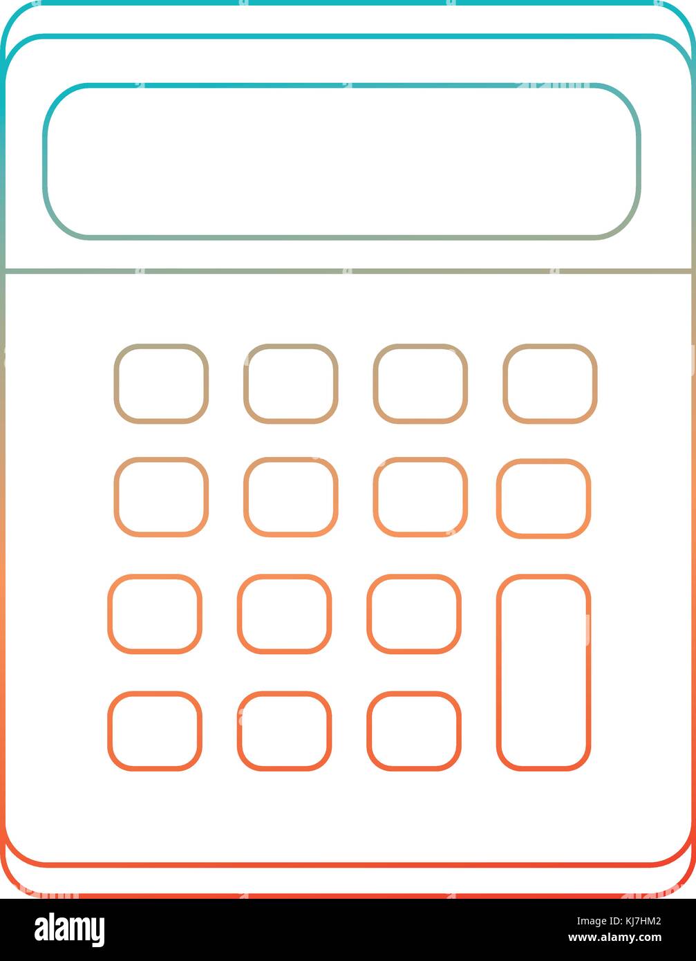 Calculator of tool mathematics and finance theme Isolated design Vector ...