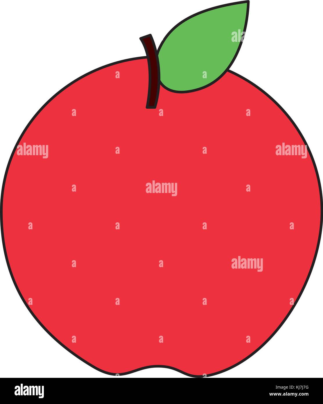 Apple of fruit healthy and organic food Isolated design Vector ...
