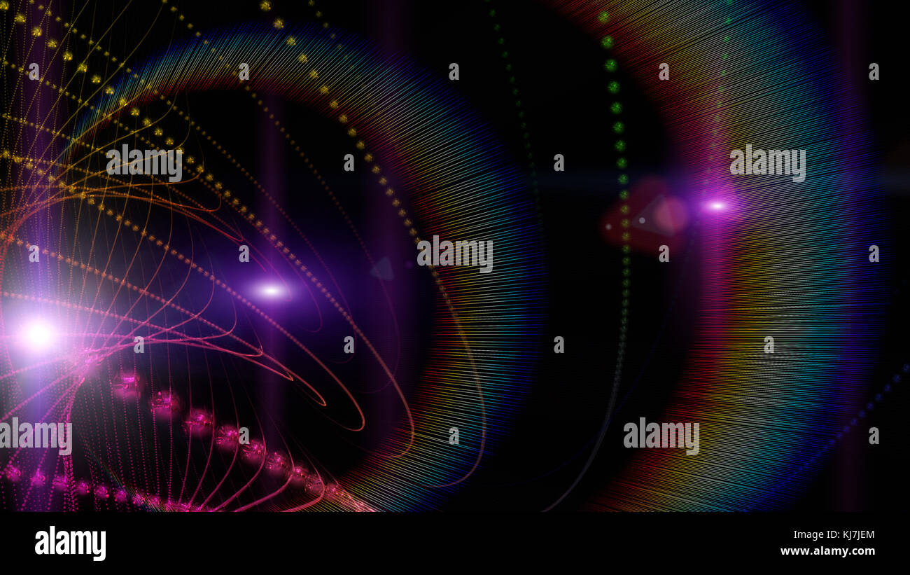 Futuristic particle background design illustration with lights Stock ...