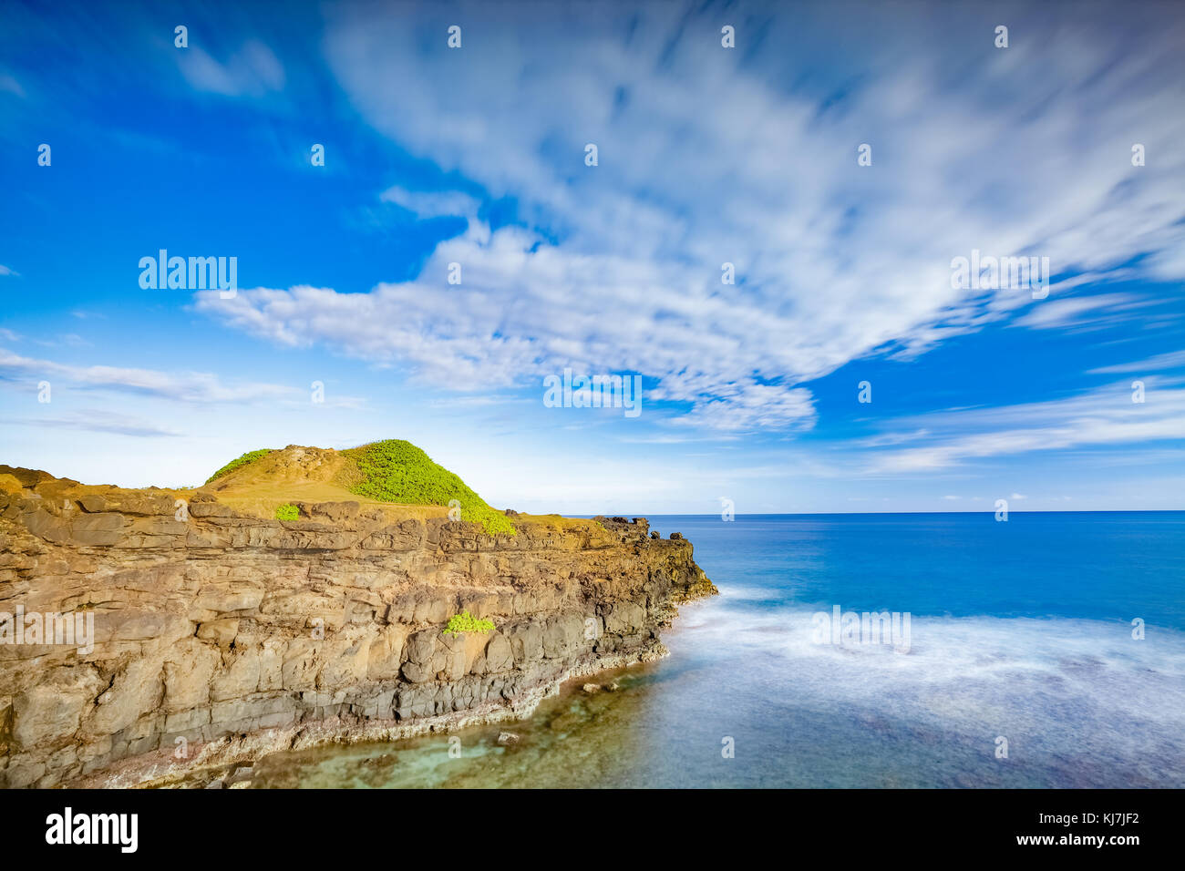 Coastal view at sunrise. Timelapse. Mauritius Stock Photo - Alamy