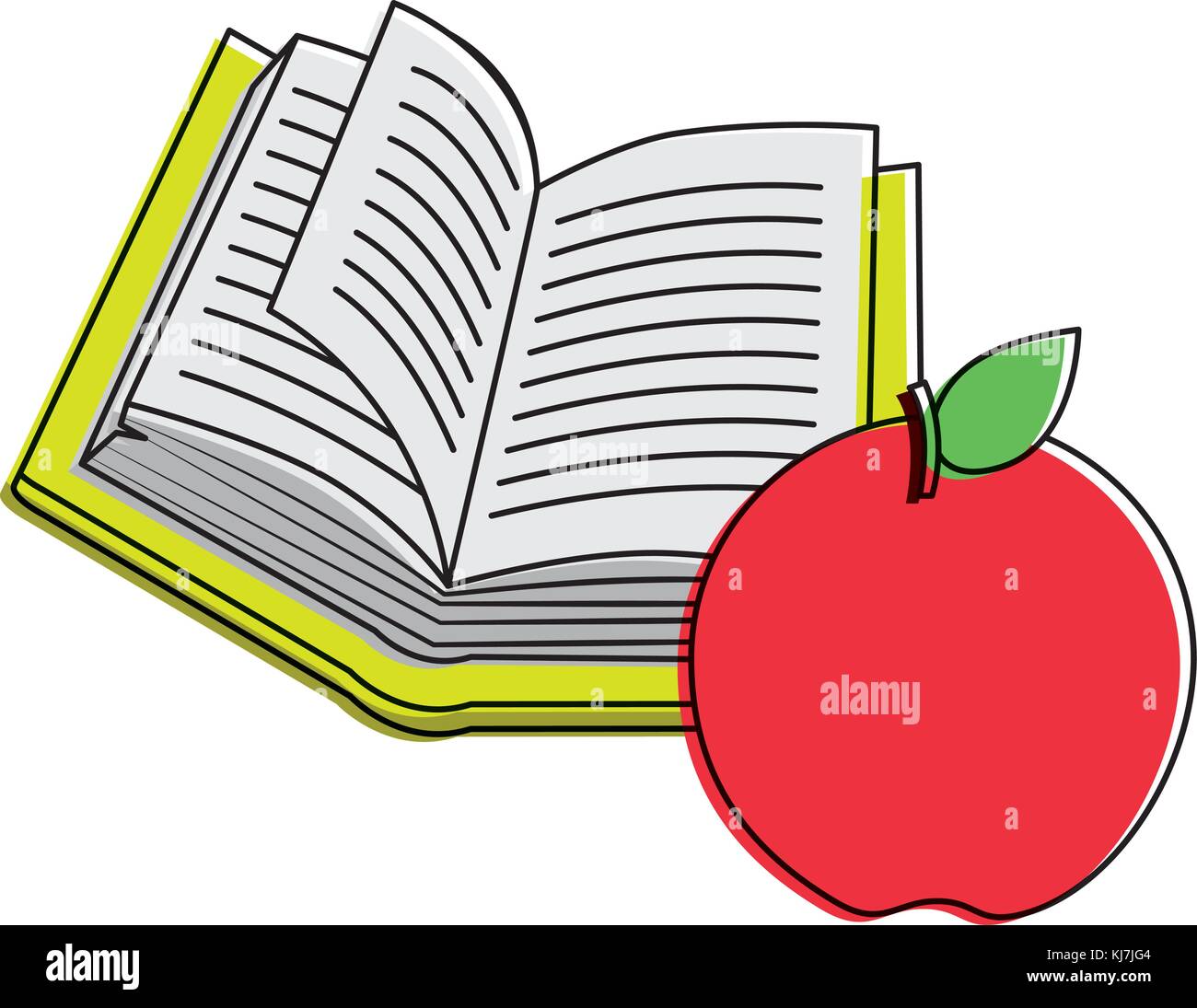 Book of education literature and read theme Isolated design Vector ...