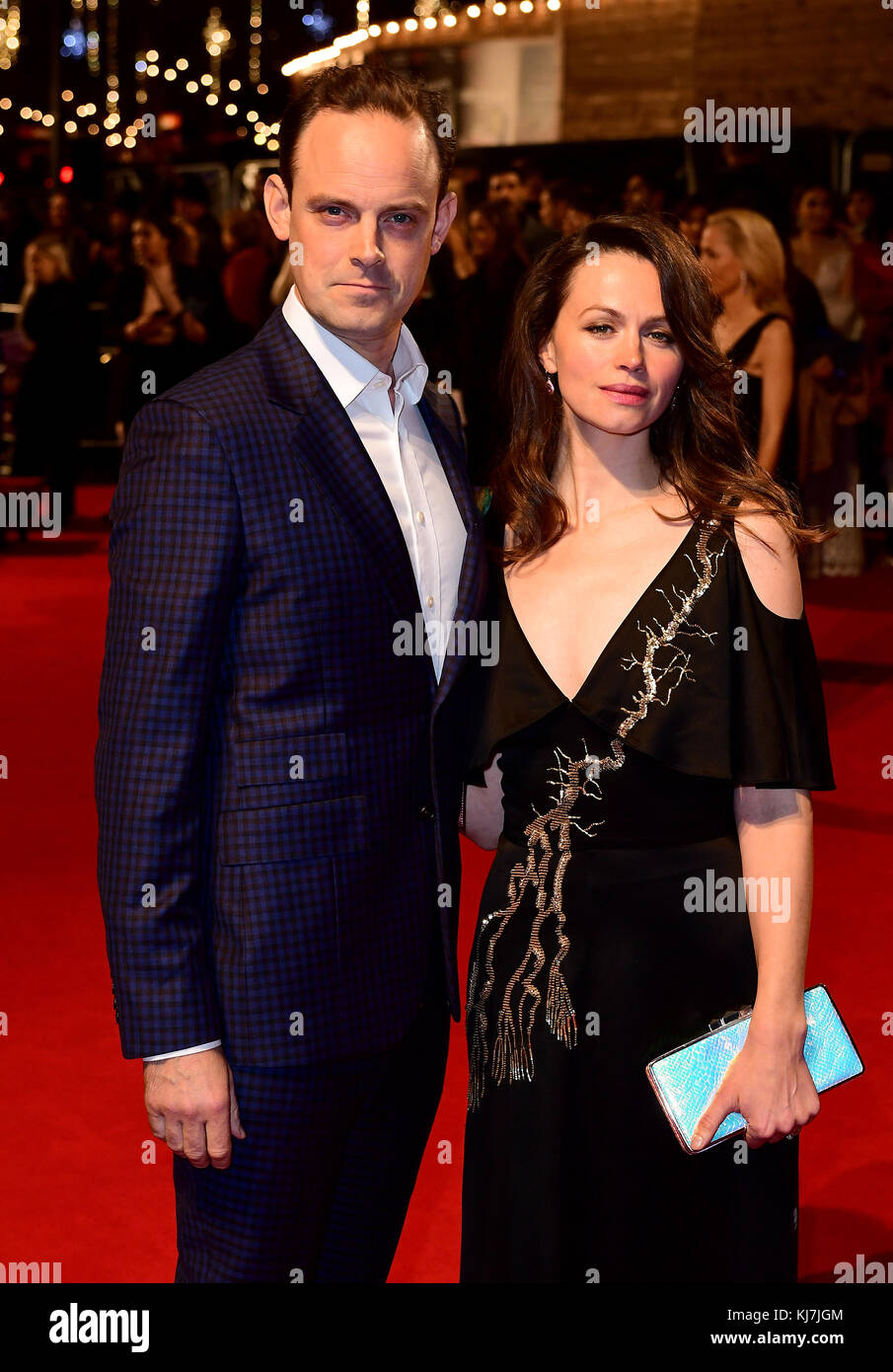 Harry Hadden-Patton and Rebecca Night attending the season two premiere ...