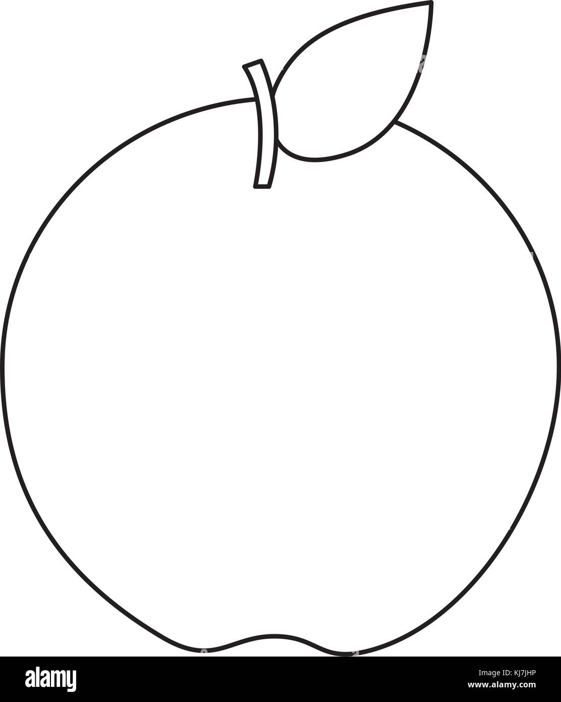 Apple of fruit healthy and organic food Isolated design Vector ...