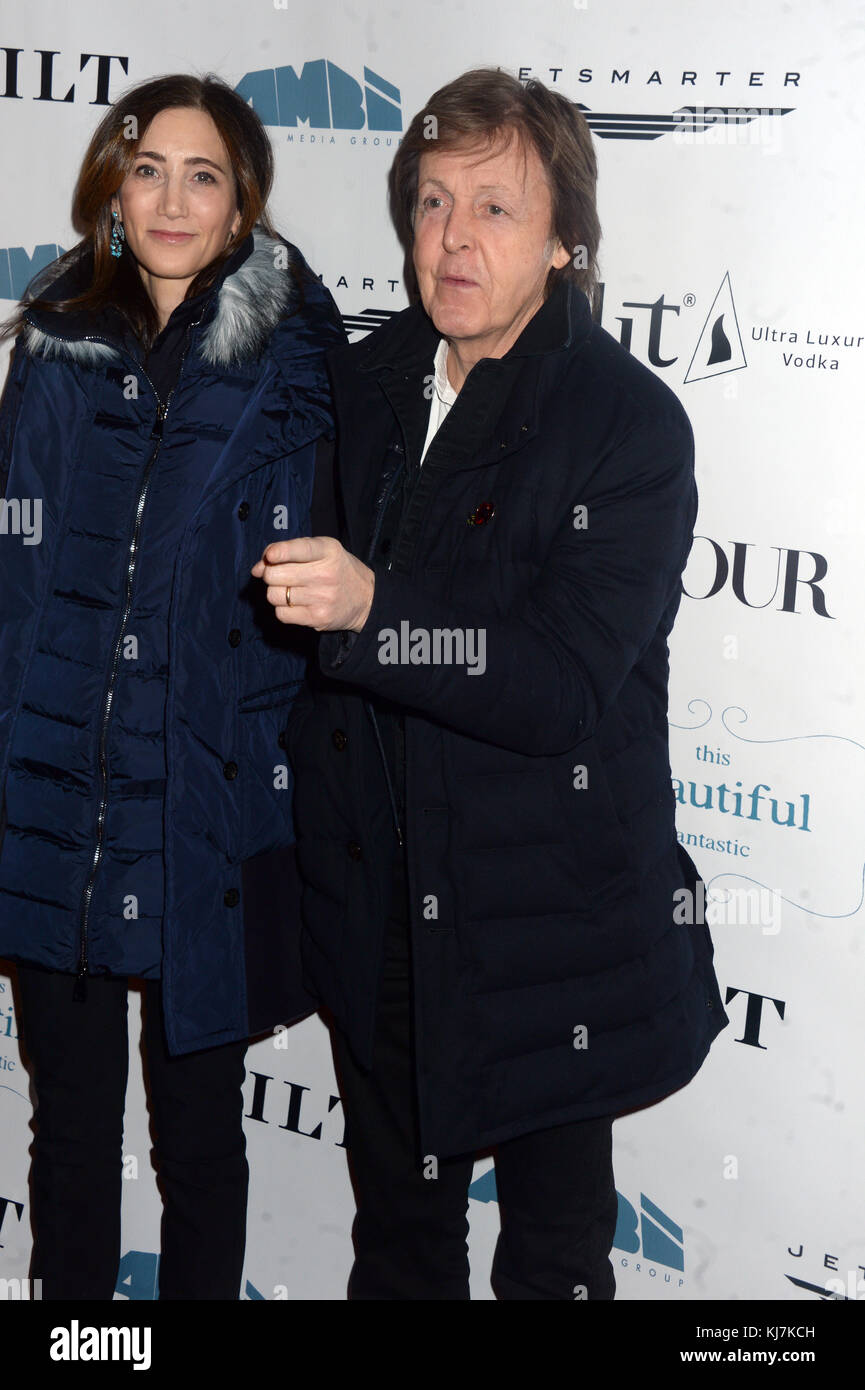 NEW YORK, NY - DECEMBER 19: Paul McCartney, Nancy Shevell attends 'This ...