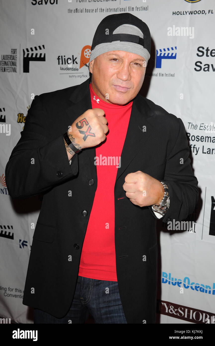 HOLLYWOOD FL - DECEMBER 15: Vinny Pazienza attends the screening of ...