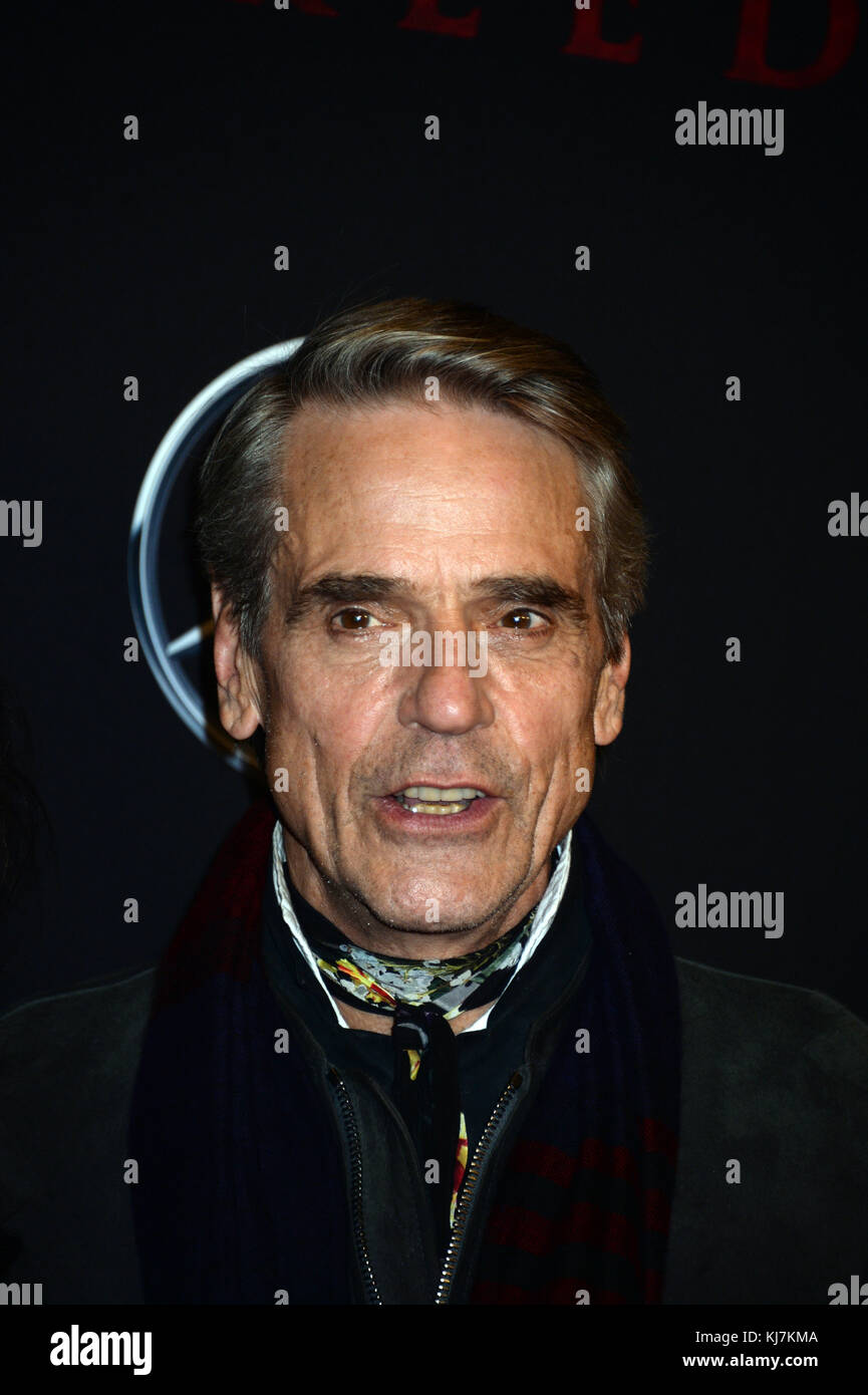 NEW YORK, NY - DECEMBER 13: Jeremy Irons attends 'Assassin's Creed' New ...