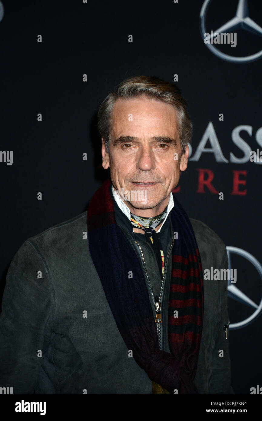 NEW YORK, NY - DECEMBER 13: Jeremy Irons attends 'Assassin's Creed' New ...