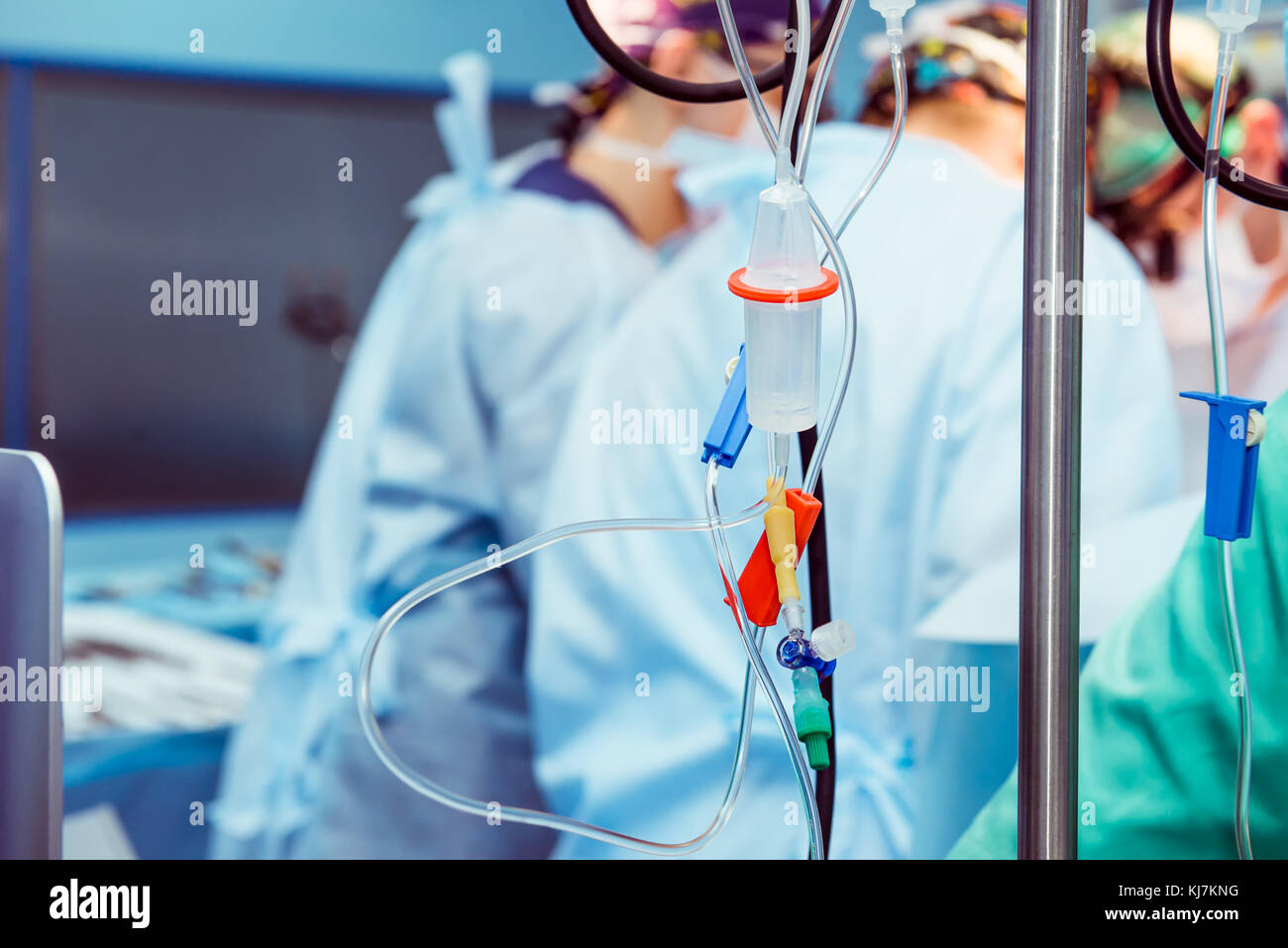 Dropper system in the operating room during surgical operation in ...