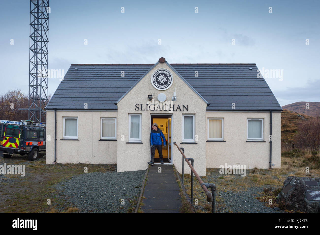 Mountain rescue centre, Sligachan, Skye, Scotland UK Stock Photo - Alamy