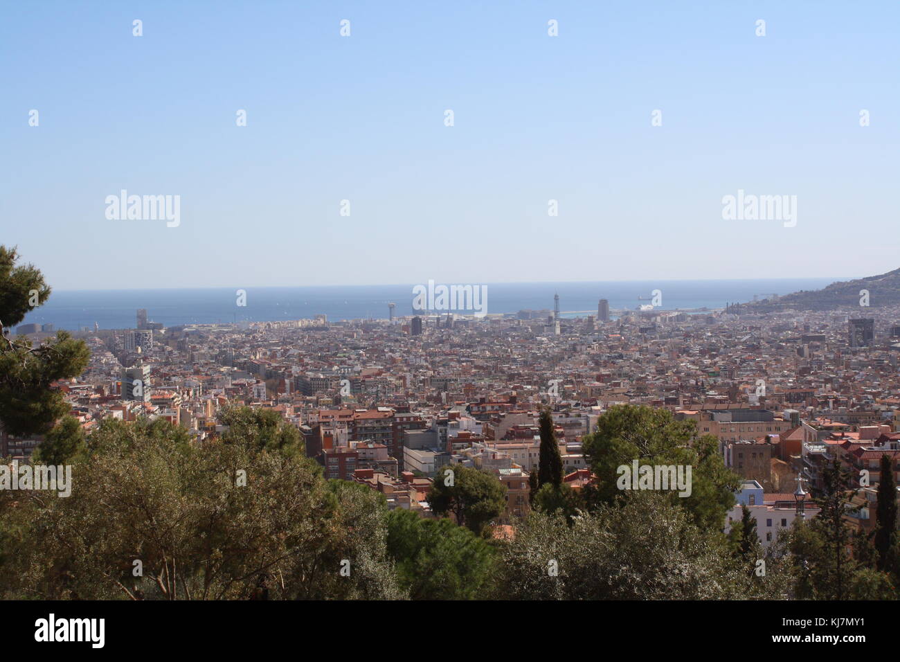 Panoramic skyline of barcelona hi-res stock photography and images - Alamy
