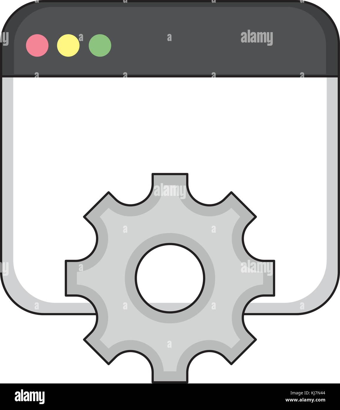 Web and gear design Stock Vector Image & Art - Alamy