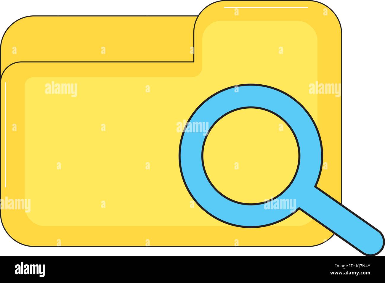 File and lupe design Stock Vector Image & Art - Alamy