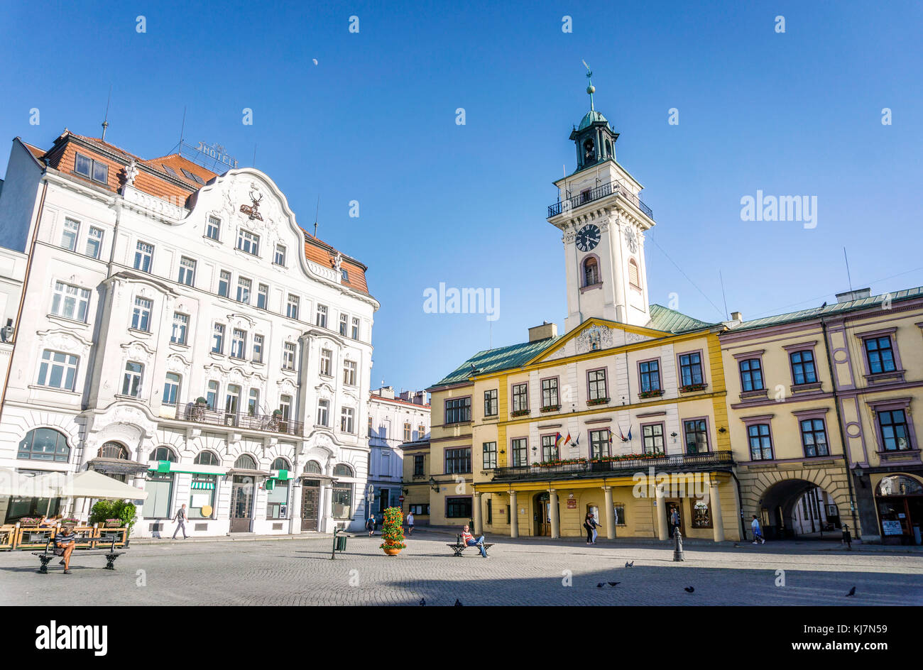 Historic town hall on main square in Cieszyn, Poland Stock Photo - Alamy