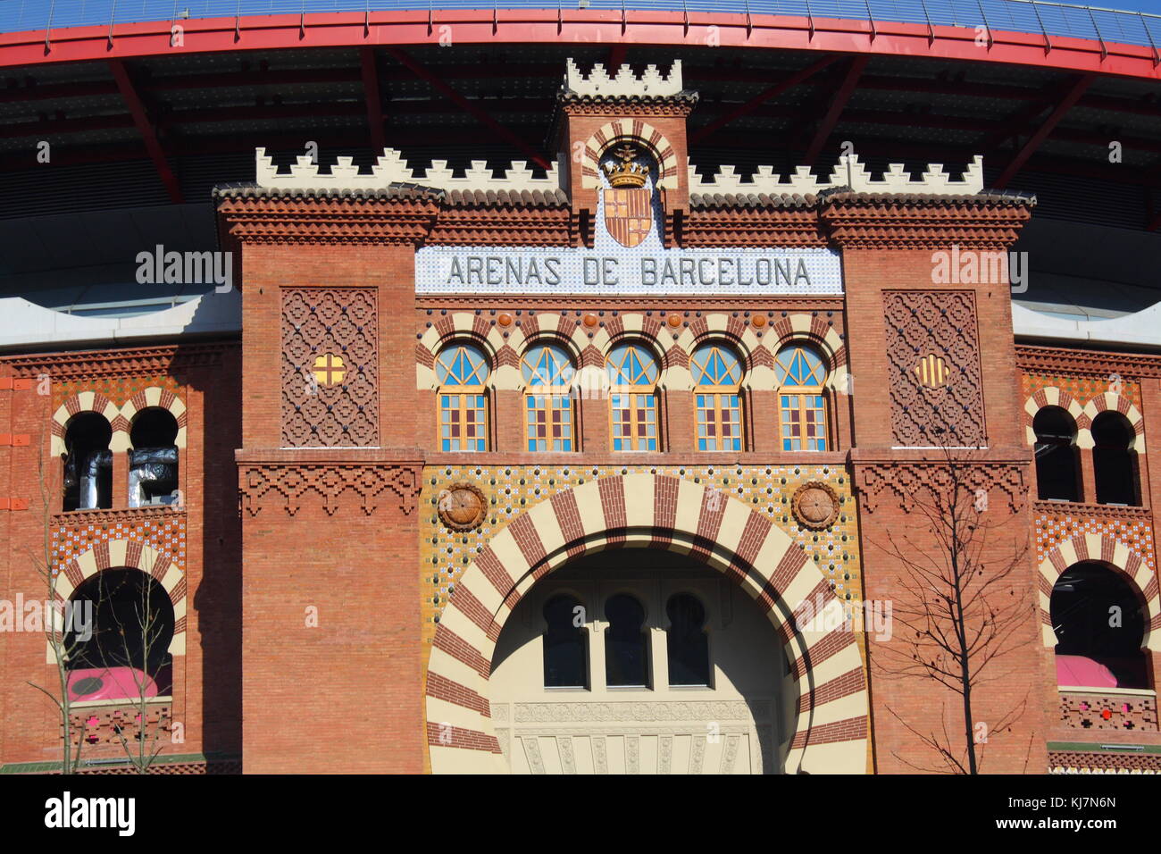 Arenas de Barcelona building in Spain Stock Photo - Alamy