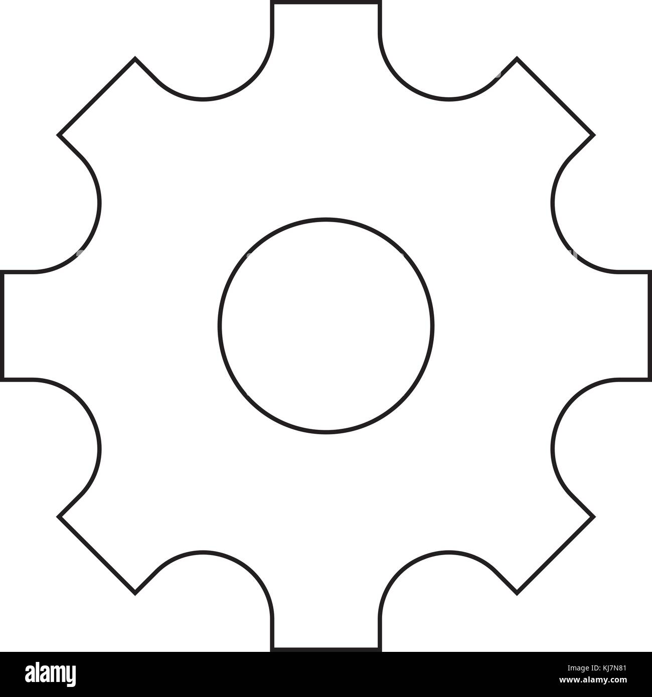 Isolated gear design Stock Vector Image & Art - Alamy