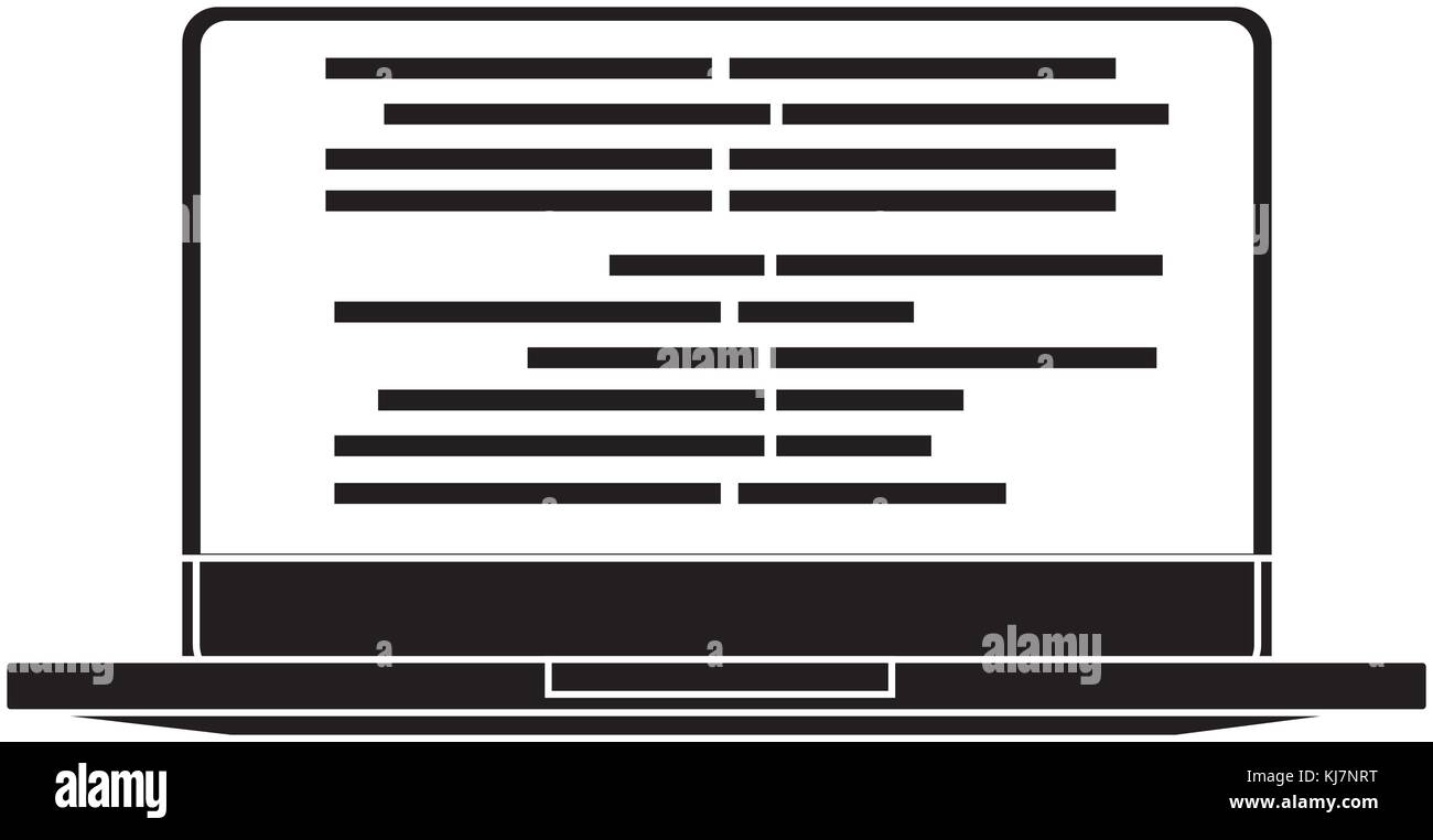 Isolated laptop design Stock Vector Image & Art - Alamy