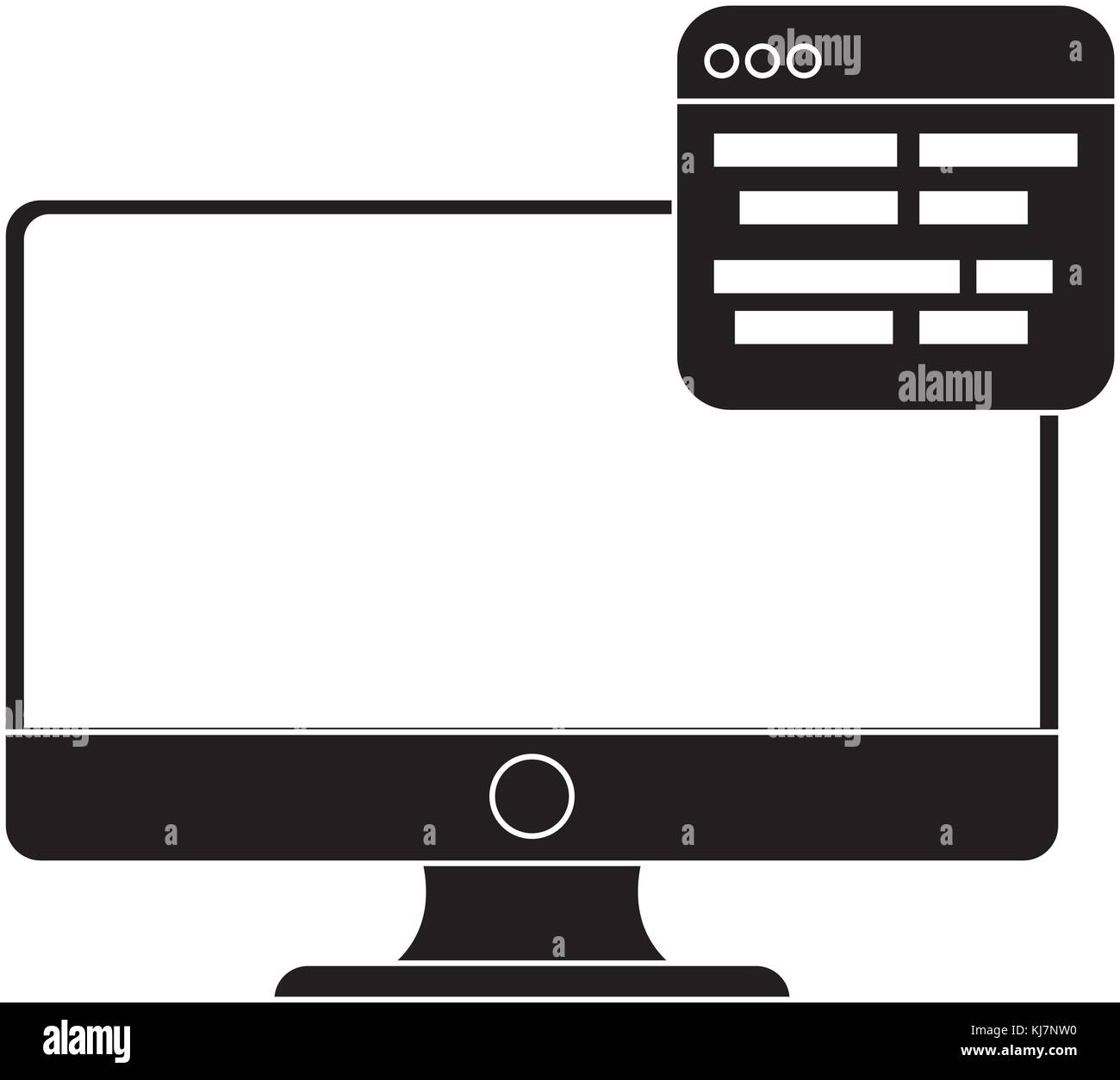 Computer and web design Stock Vector Image & Art - Alamy
