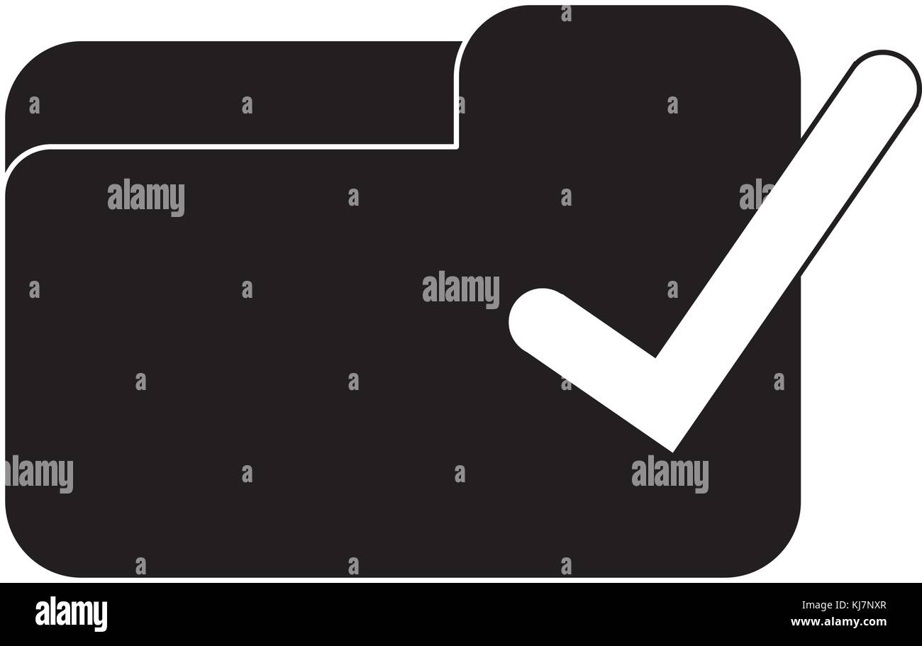 File and check mark design Stock Vector Image & Art - Alamy