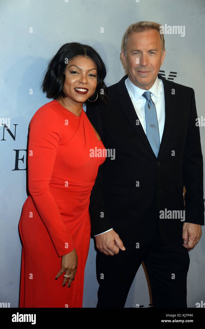 NEW YORK, NY - DECEMBER 10: Taraji P. Henson, Kevin Costner attends the ...