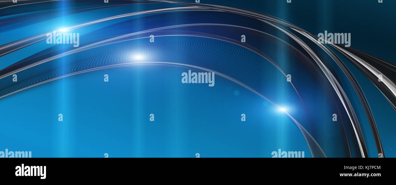 Futuristic technology wave panorama background design with lights Stock ...