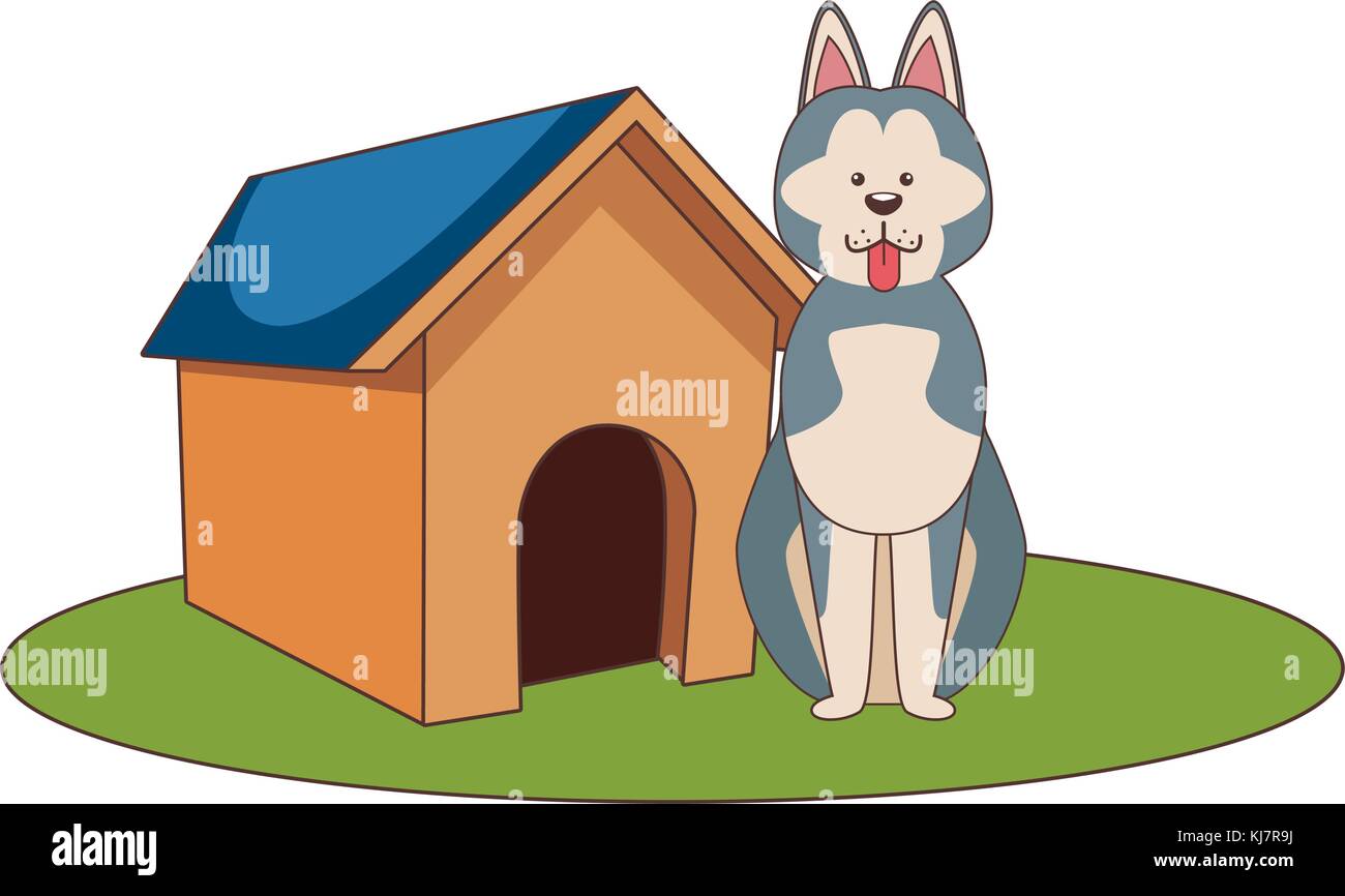 Dog house cartoon Stock Vector Image & Art - Alamy