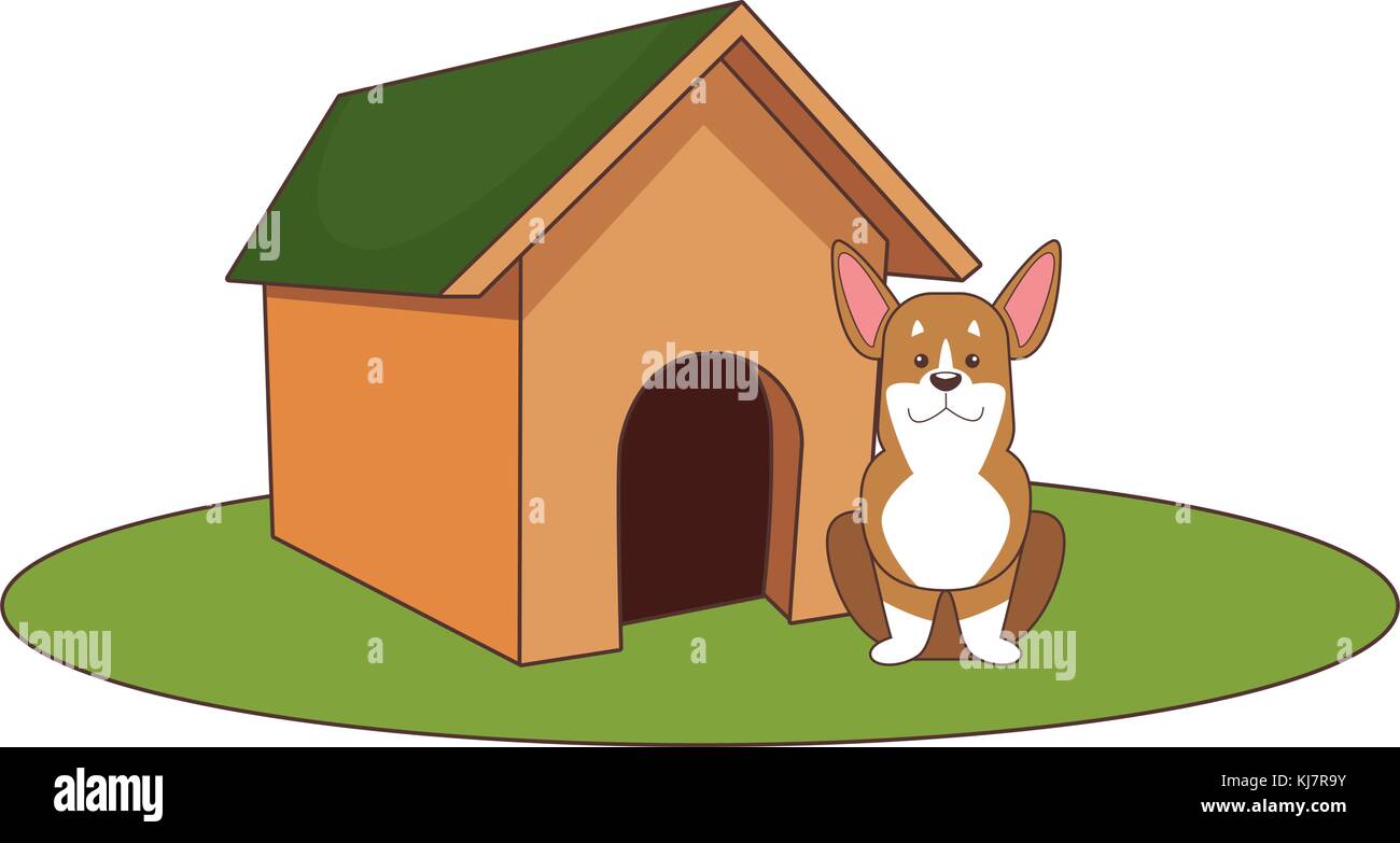 Dog house cartoon Stock Vector Image & Art - Alamy