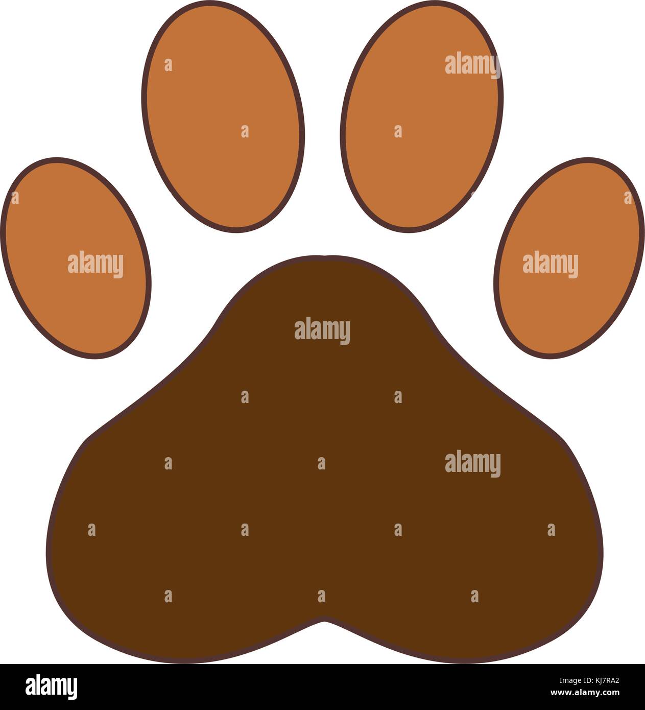 Paw print symbol Stock Vector Image & Art - Alamy