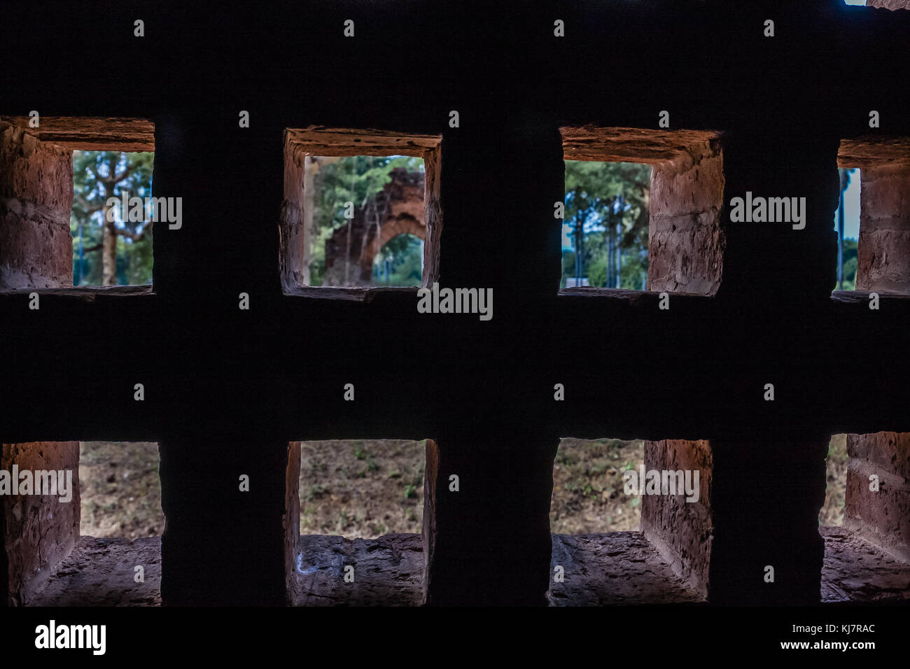 Old Bagan behind the window Stock Photo - Alamy