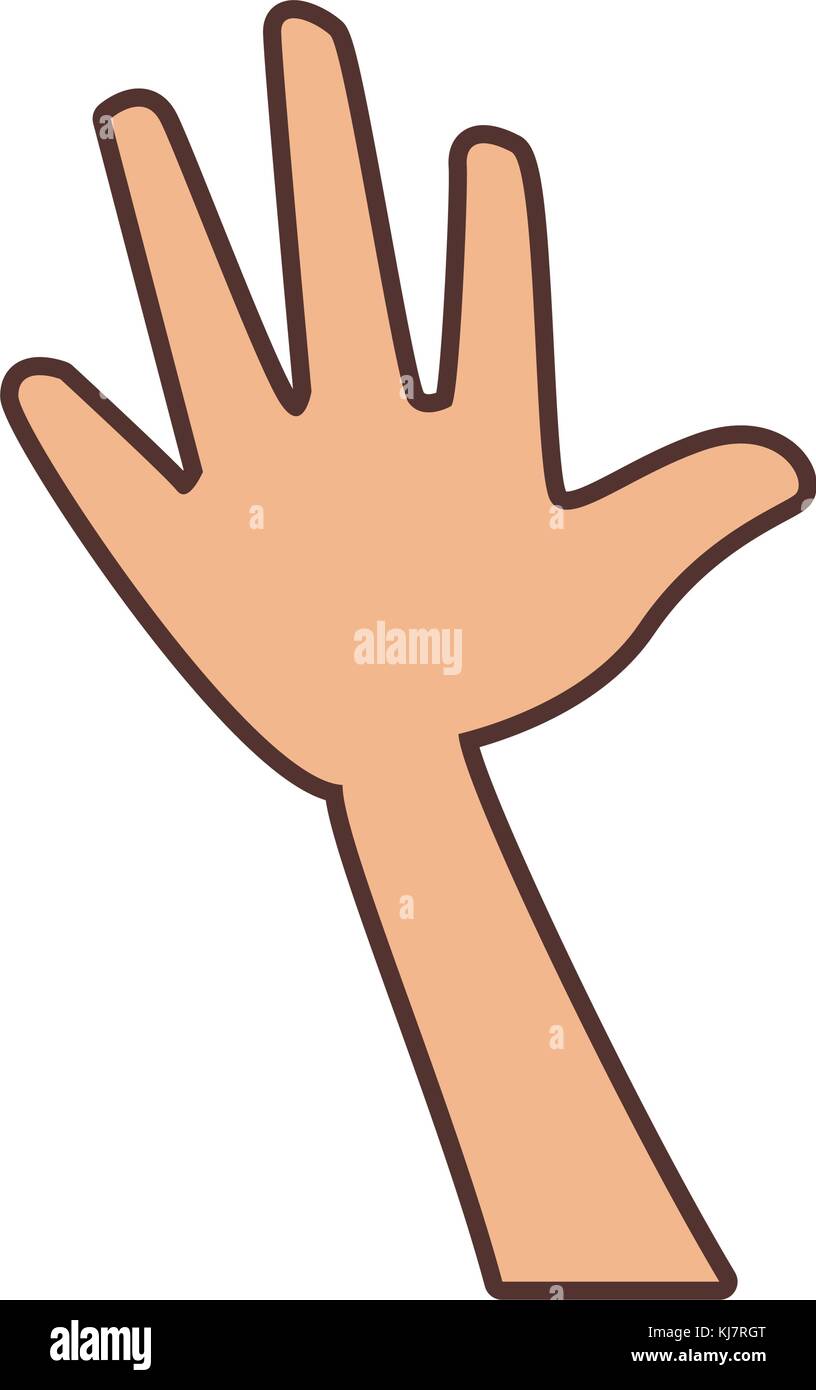 Hand cartoon isolated Stock Vector Image & Art - Alamy
