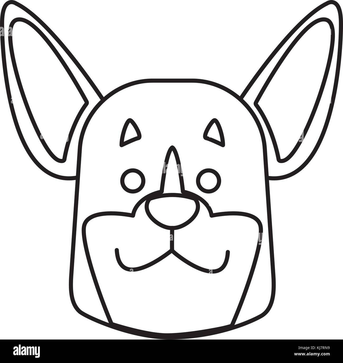 Dog head cartoon Stock Vector Image & Art - Alamy
