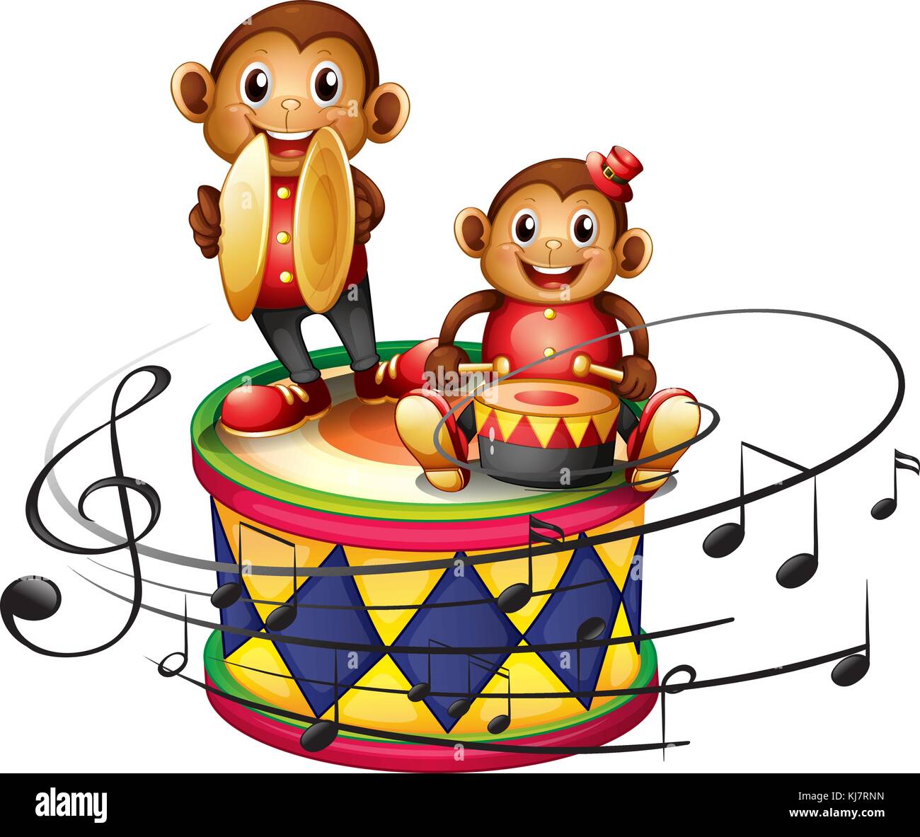 Monkey playing symbols hi-res stock photography and images - Alamy