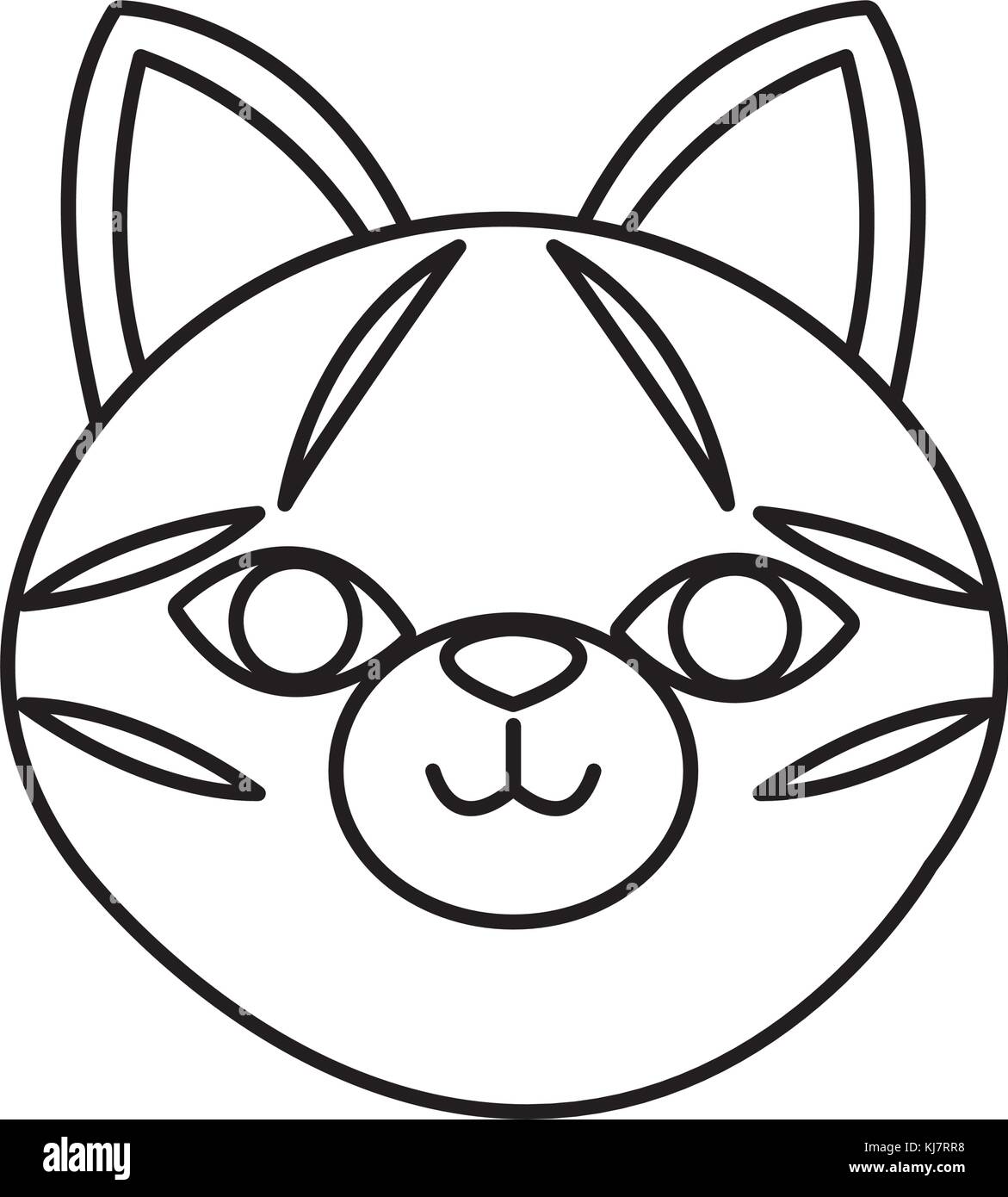 Cat head cartoon Stock Vector Image & Art - Alamy