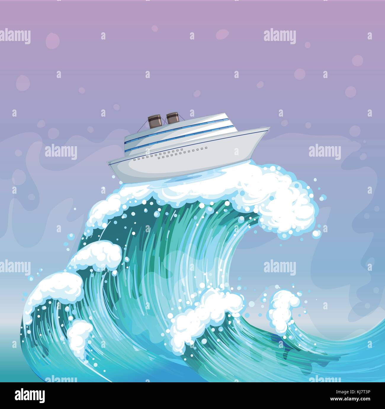 Boat above water Stock Vector Images - Alamy