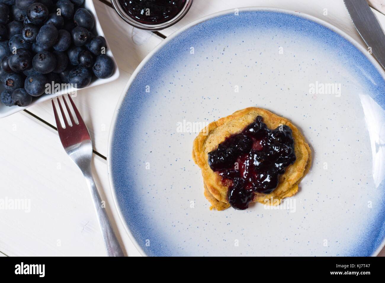 Top view on burnt pancake hi-res stock photography and images - Alamy