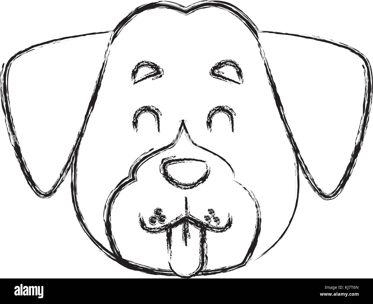 Dog head cartoon Stock Vector Image & Art - Alamy