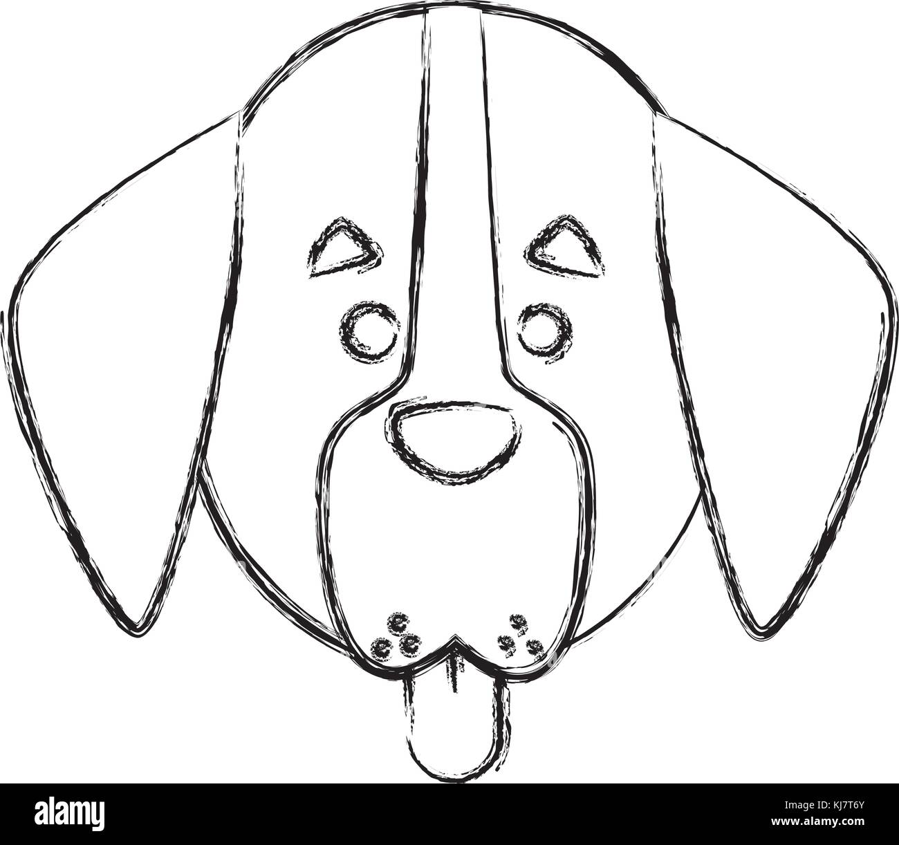 Dog head cartoon Stock Vector Image & Art - Alamy