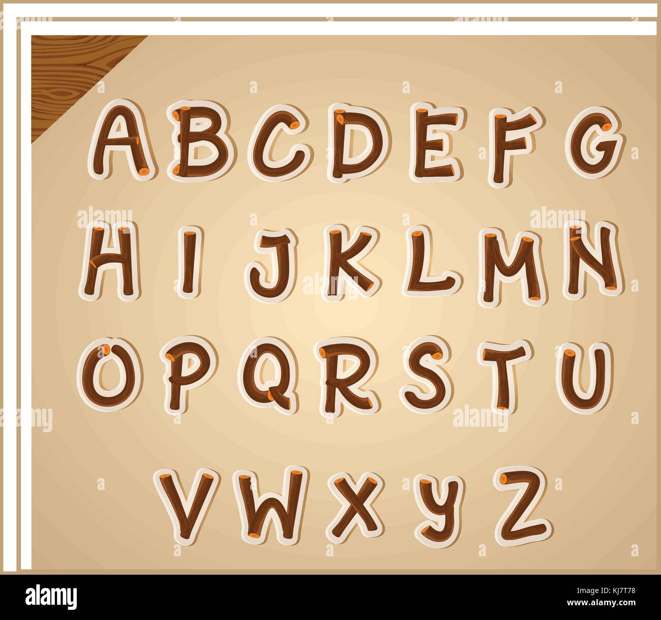 Illustration of the letters of the alphabet Stock Vector Image & Art ...