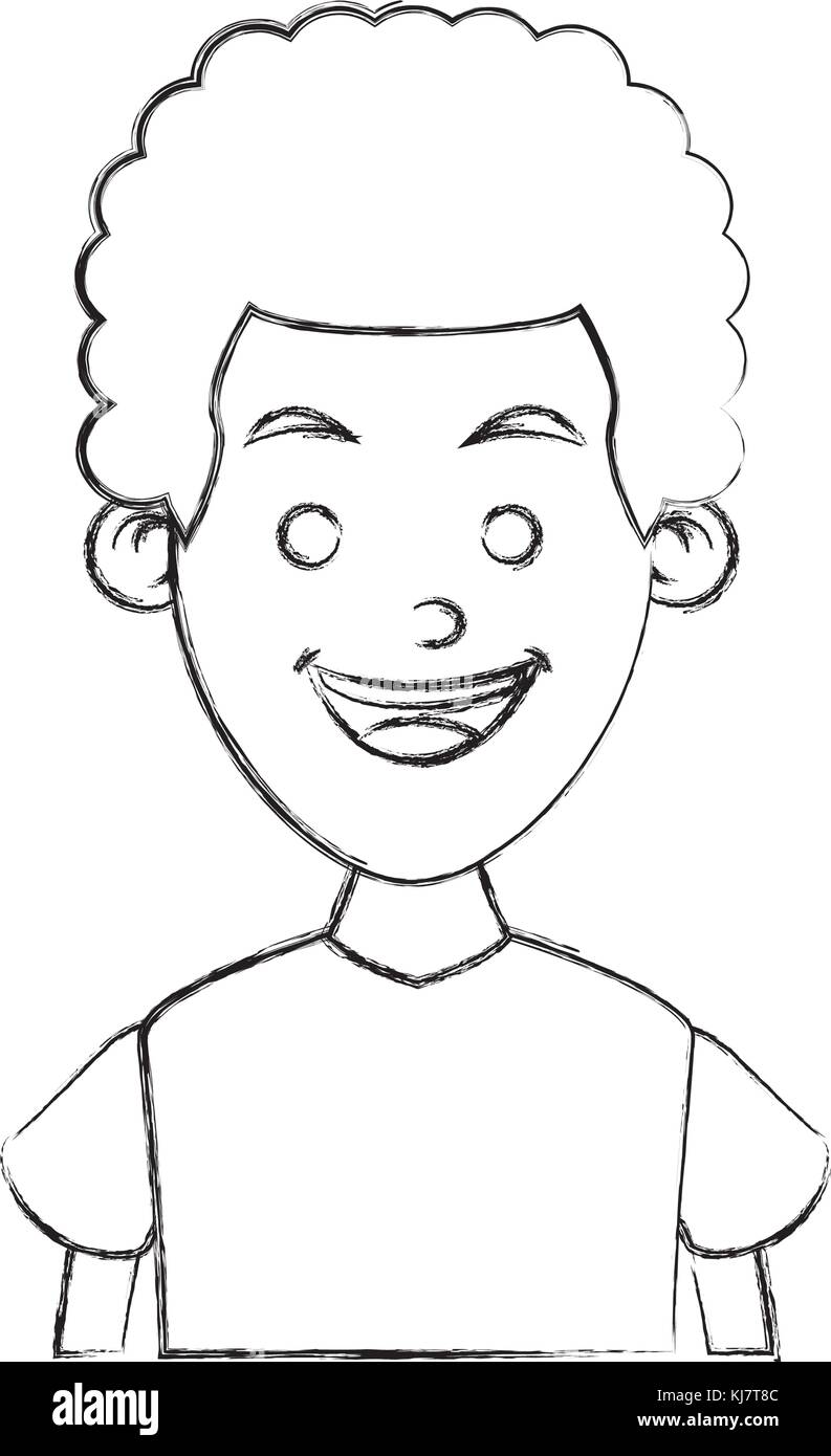 Boy smiling profile Stock Vector Image & Art - Alamy