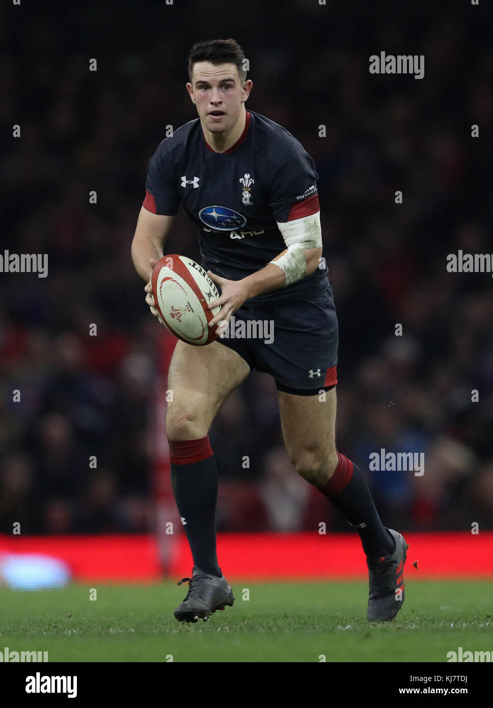 Wales Owen Watkin during the Autumn International at the Principality ...