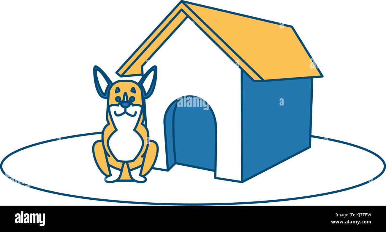 Dog house cartoon Stock Vector Image & Art - Alamy