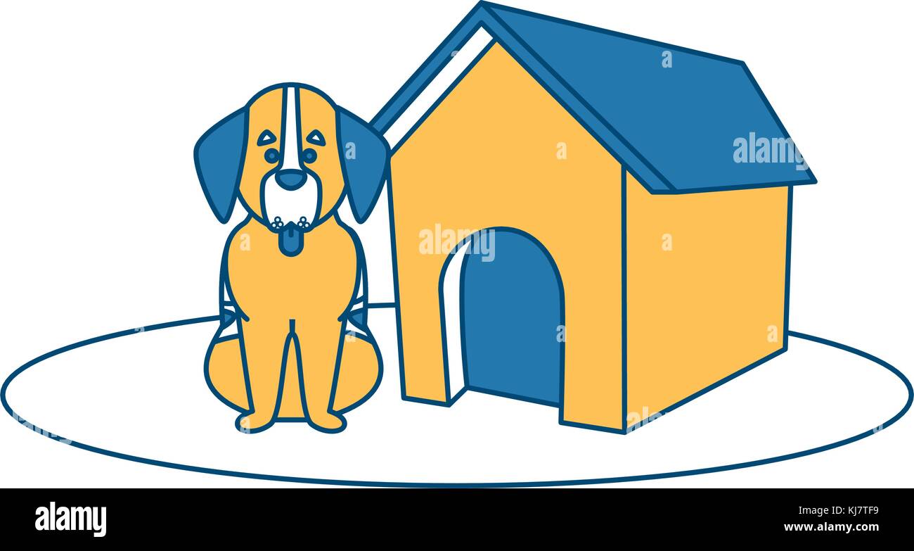 Dog house cartoon Stock Vector Image & Art - Alamy