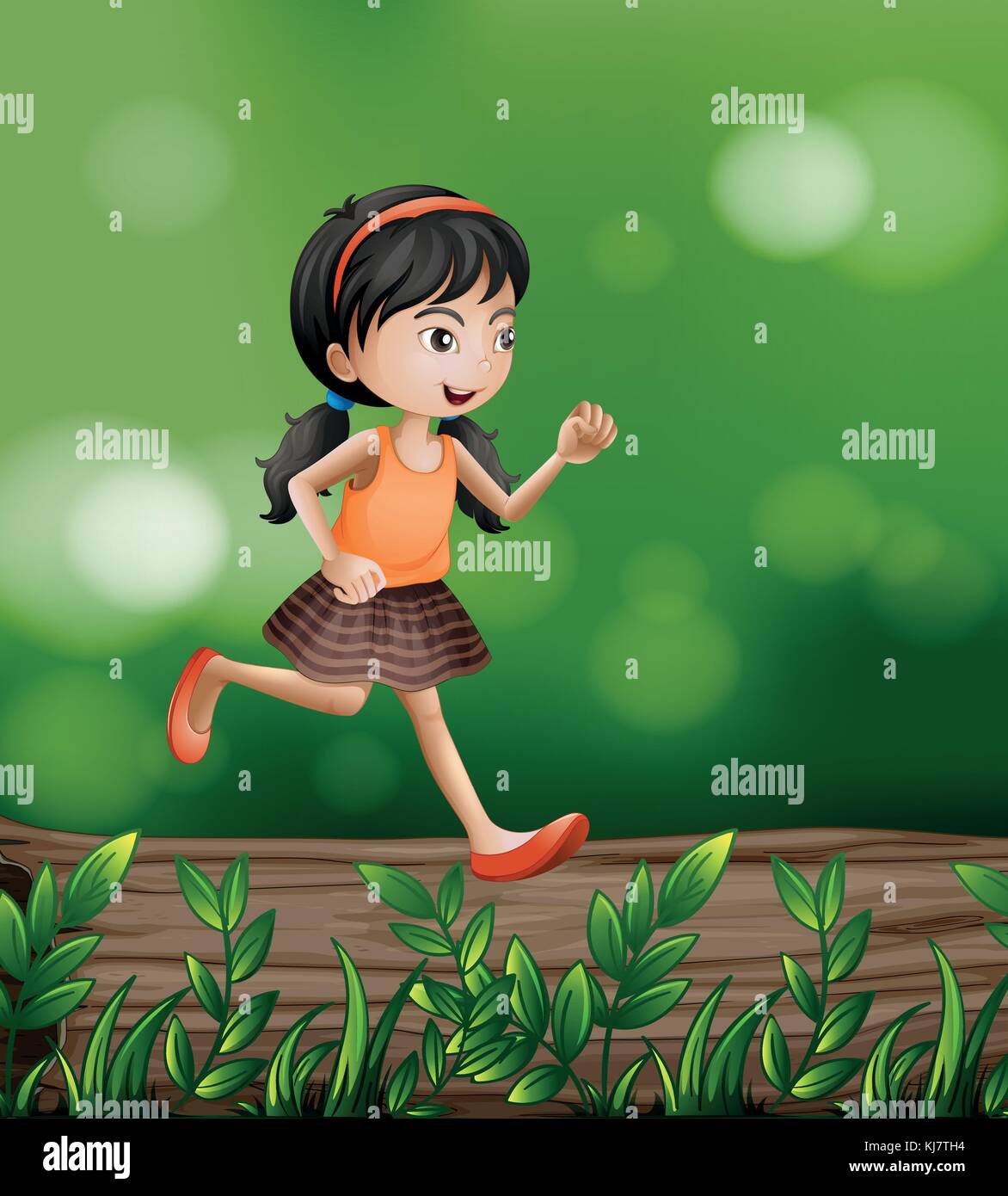2 Girls Running Clipart