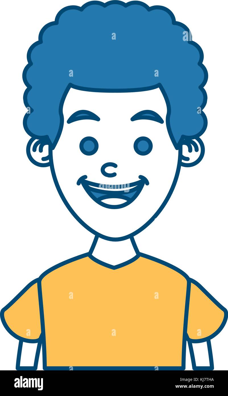 Boy smiling profile Stock Vector Image & Art - Alamy