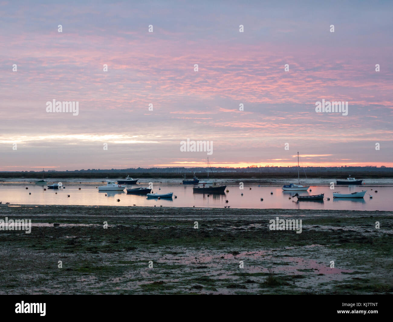 empty landscape wooden path walkway west mersea pontoon jetty; west ...